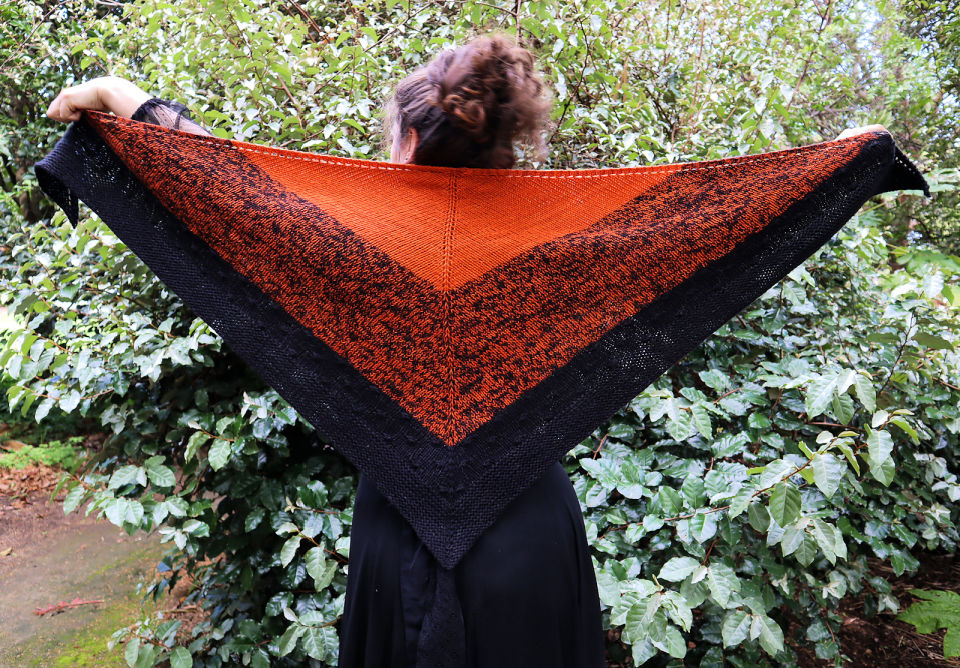 Triangle Shawl Knitting Pattern - Blitsy