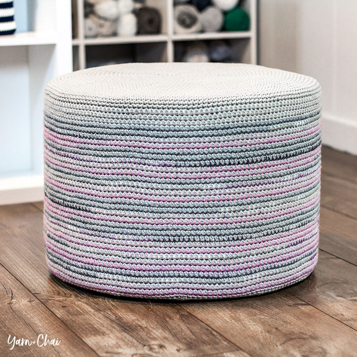 25 Free Crochet Pouf Patterns (Crochet Ottoman Pattern) - Blitsy