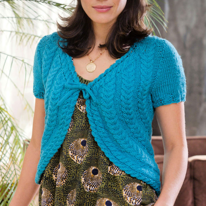 Easy Knit Shrug Pattern - Blitsy