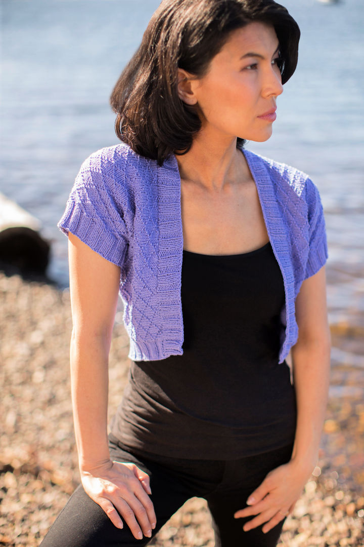 Easy Knit Shrug Pattern - Blitsy