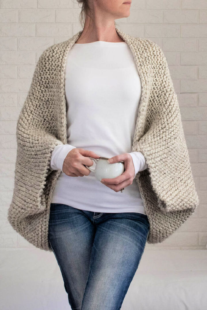 Easy Knit Shrug Pattern - Blitsy