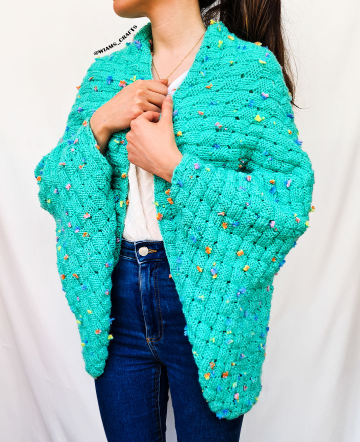 Easy Knit Shrug Pattern - Blitsy