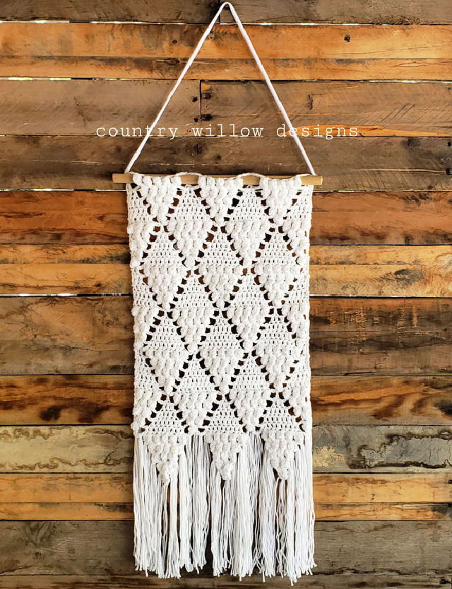 25 Free Crochet Wall Hanging Patterns (Wall Art Pattern) - Blitsy
