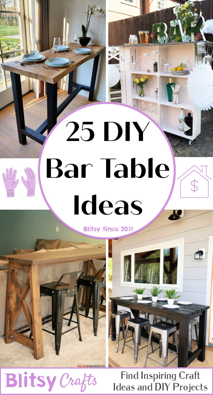 DIY Bar Table - Step by Step Guide - Blitsy