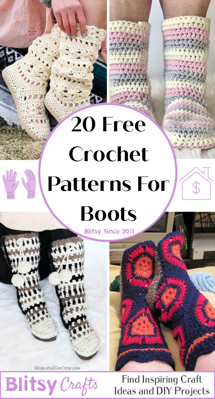 20 Free Crochet Boots Pattern for Beginners - Blitsy