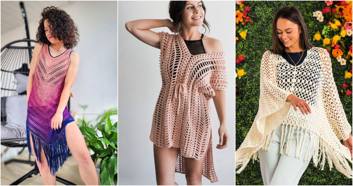 25 Crochet Beach Cover up Patterns (Free PDF Pattern) - Blitsy
