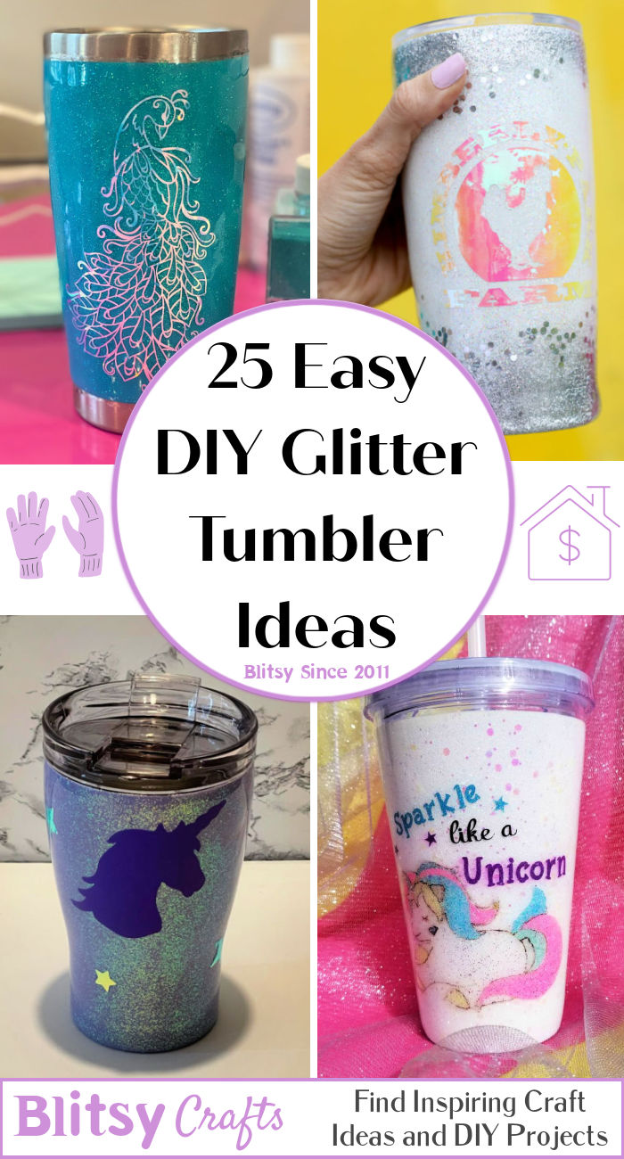 DIY Glitter Tumbler - Step by Step Instructions - Blitsy
