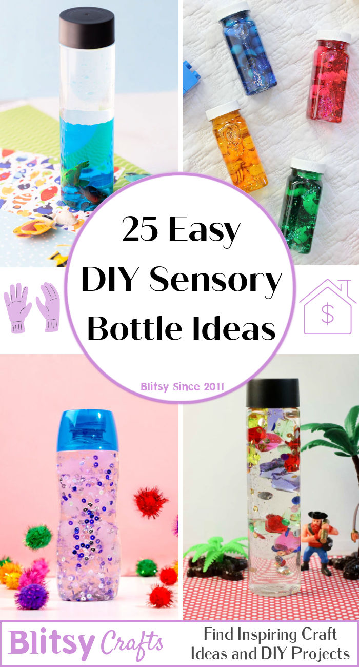 DIY Sensory Bottles for Sensory Play - Blitsy