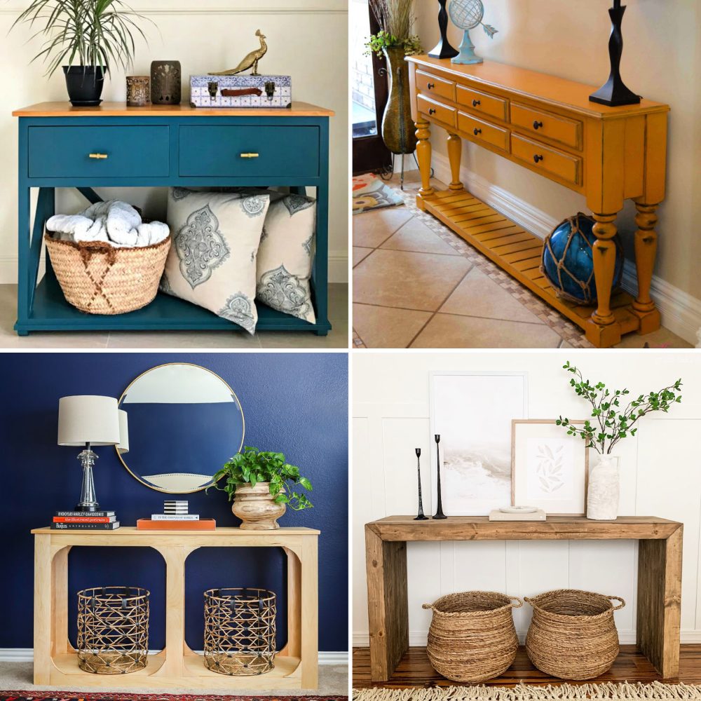 Simple DIY Console Table Plans - Blitsy
