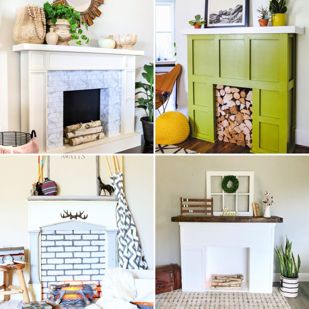 DIY Faux Fireplace for Your Home - Blitsy