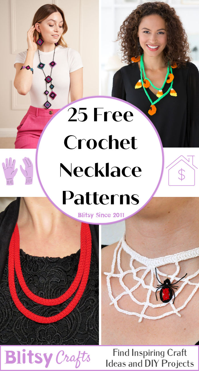 25 Free Crochet Necklace Patterns (PDF Pattern) - Blitsy
