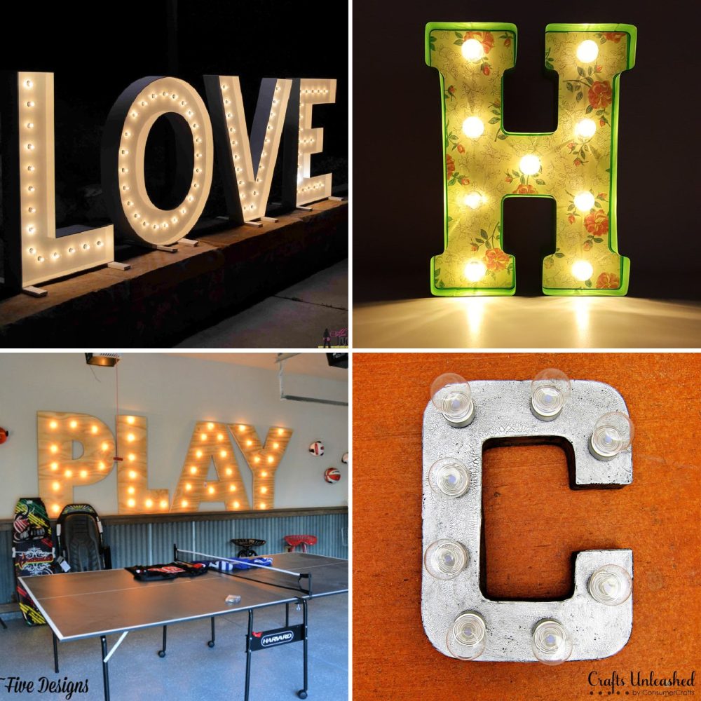 DIY Marquee Letters - Step by Step Guide - Blitsy