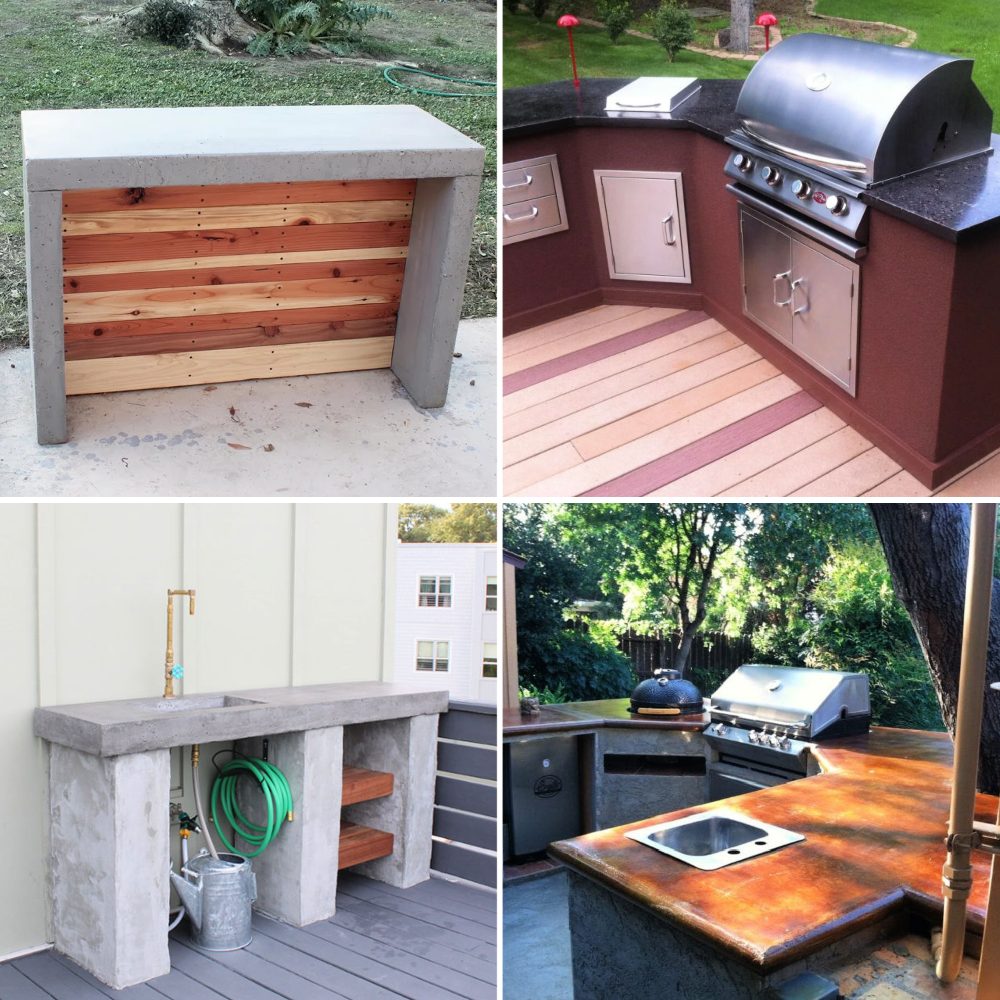 DIY Outdoor Countertops - Step by Step Guide - Blitsy