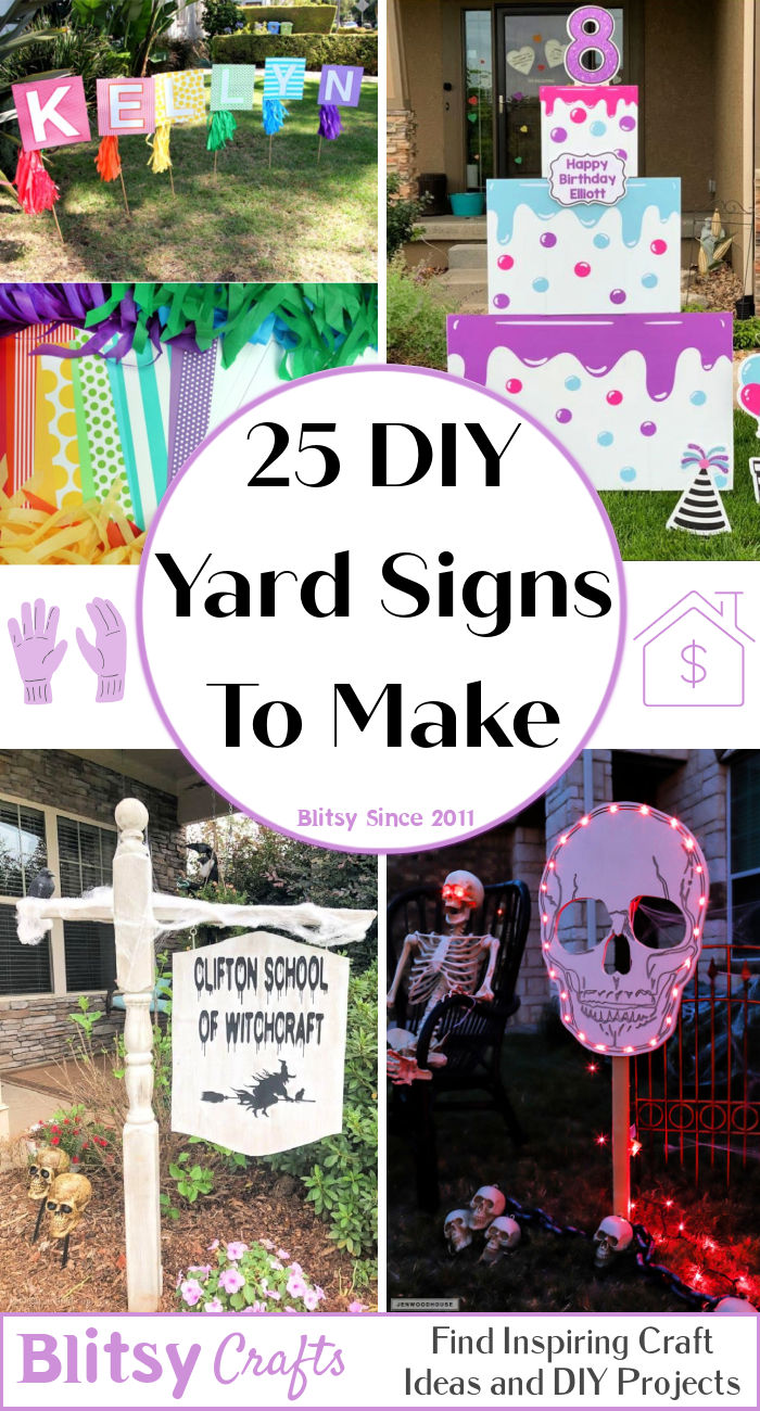 DIY Yard Signs for Your Home or Business - Blitsy