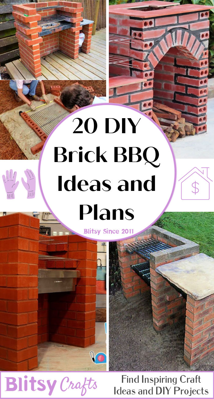 Make Brick Grill: 20 DIY Brick BBQ Ideas and Plans - Blitsy