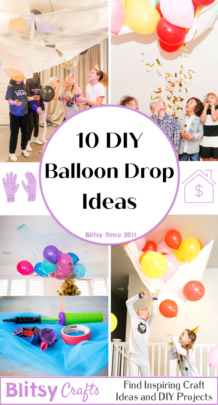 DIY Balloon Drop for A Memorable Party Experience - Blitsy