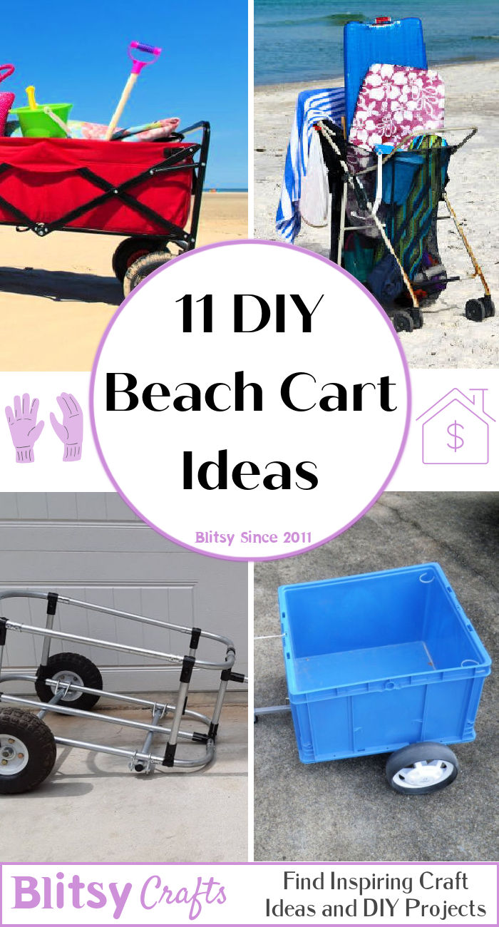 DIY Beach Cart for All Your Beach Gear - Blitsy
