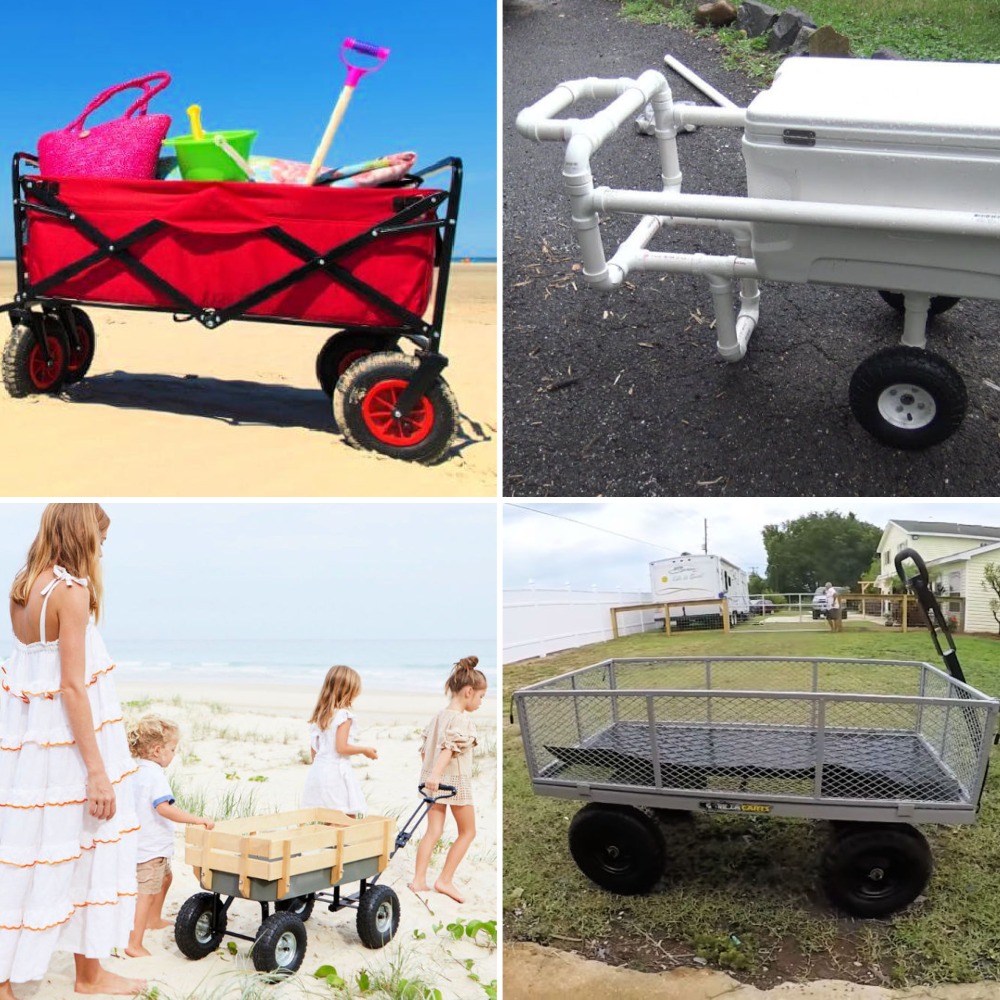 DIY Beach Cart for All Your Beach Gear - Blitsy