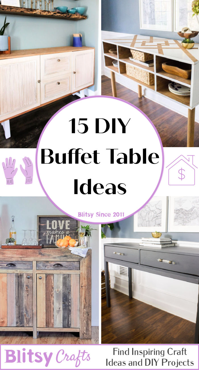 DIY Sideboard Plans to Upgrade Your Home Decor - Blitsy