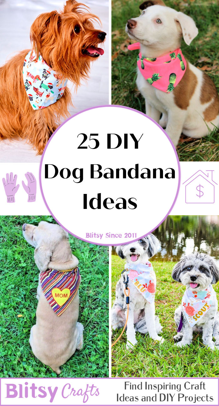Easy DIY Dog Bandana Pattern - Blitsy