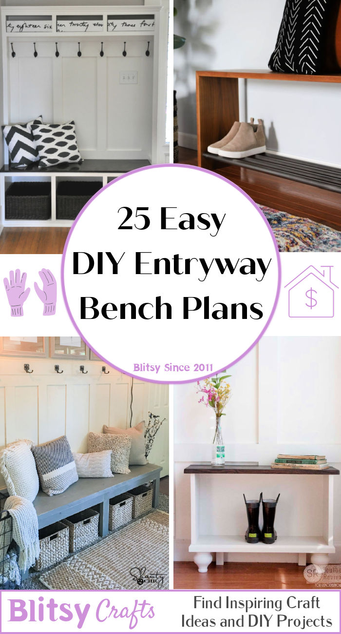 25 Amazing DIY Entryway Bench Ideas - Blitsy