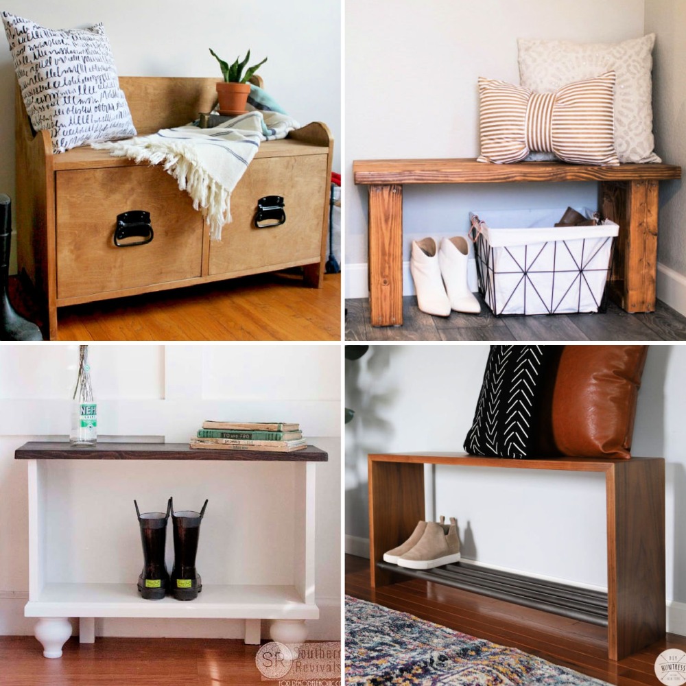 25 Amazing DIY Entryway Bench Ideas - Blitsy