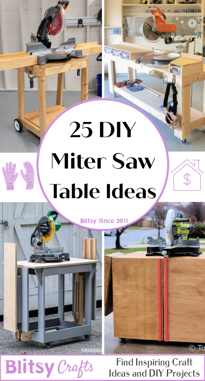 DIY Miter Saw Stand Plans - Blitsy