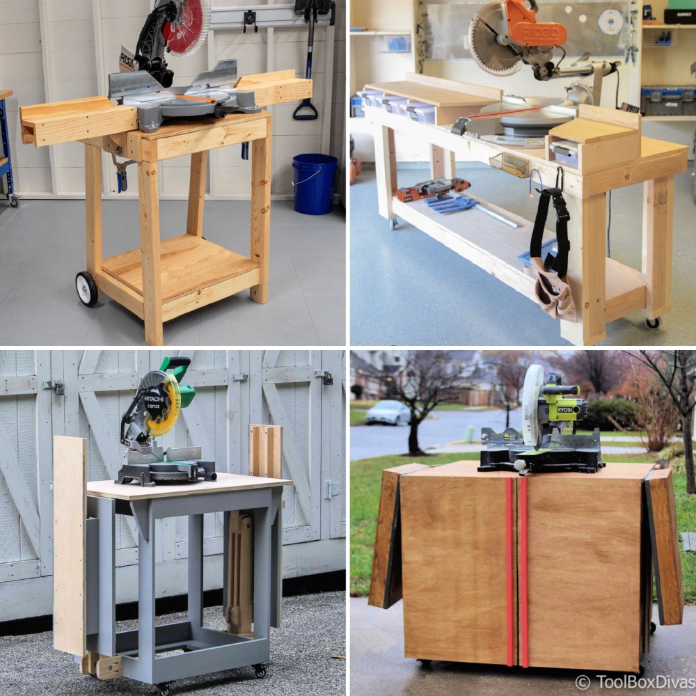 DIY Miter Saw Stand Plans - Blitsy