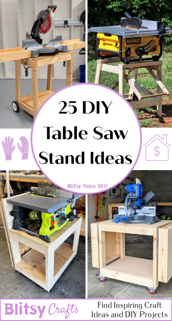 DIY Table Saw Stand Plans - Blitsy