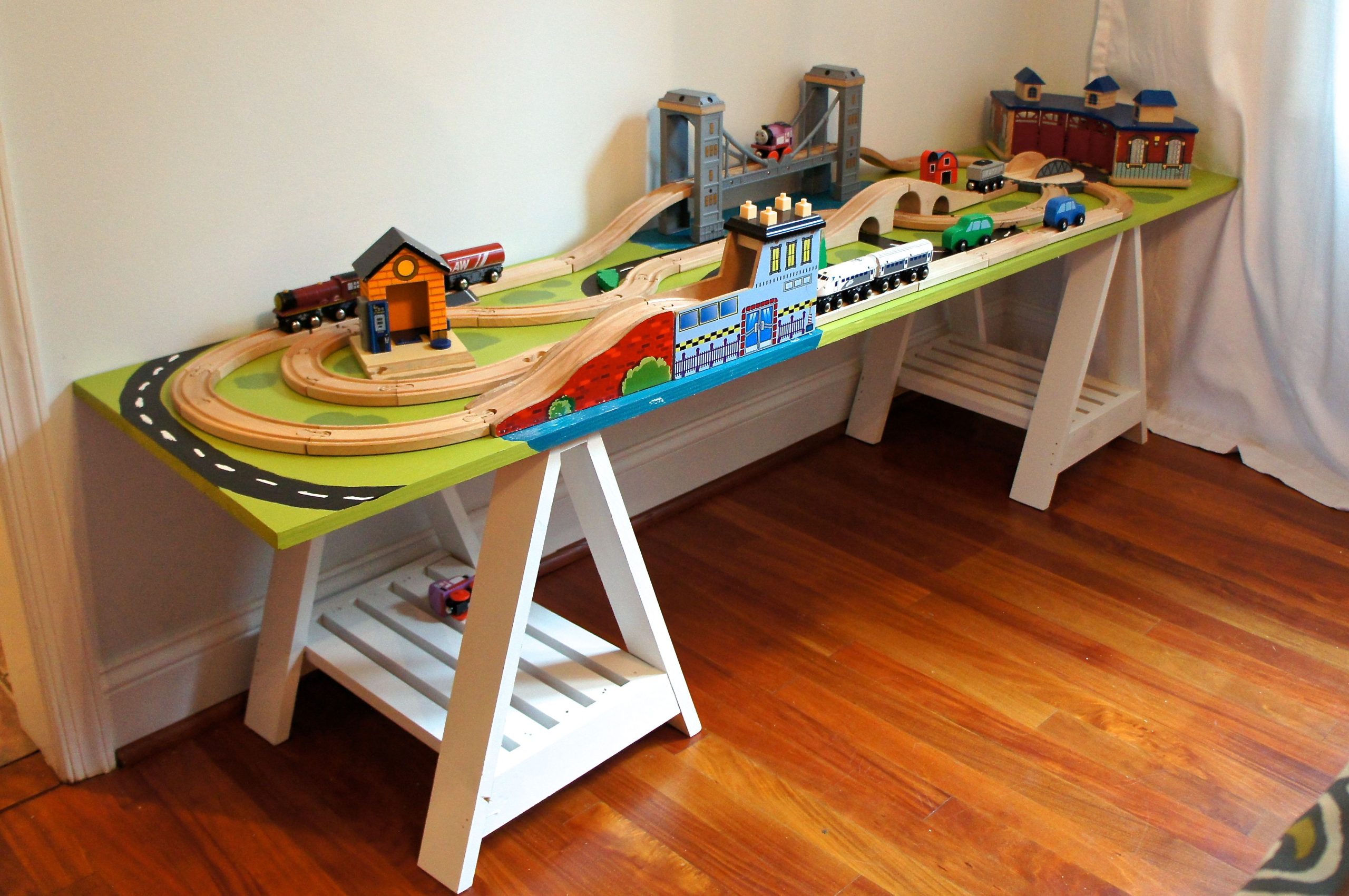 DIY Train Table for Kids' Playtime - Blitsy