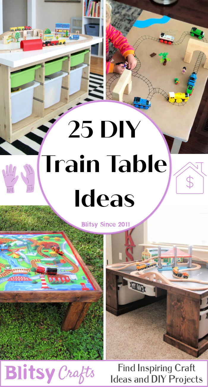 DIY Train Table for Kids' Playtime - Blitsy