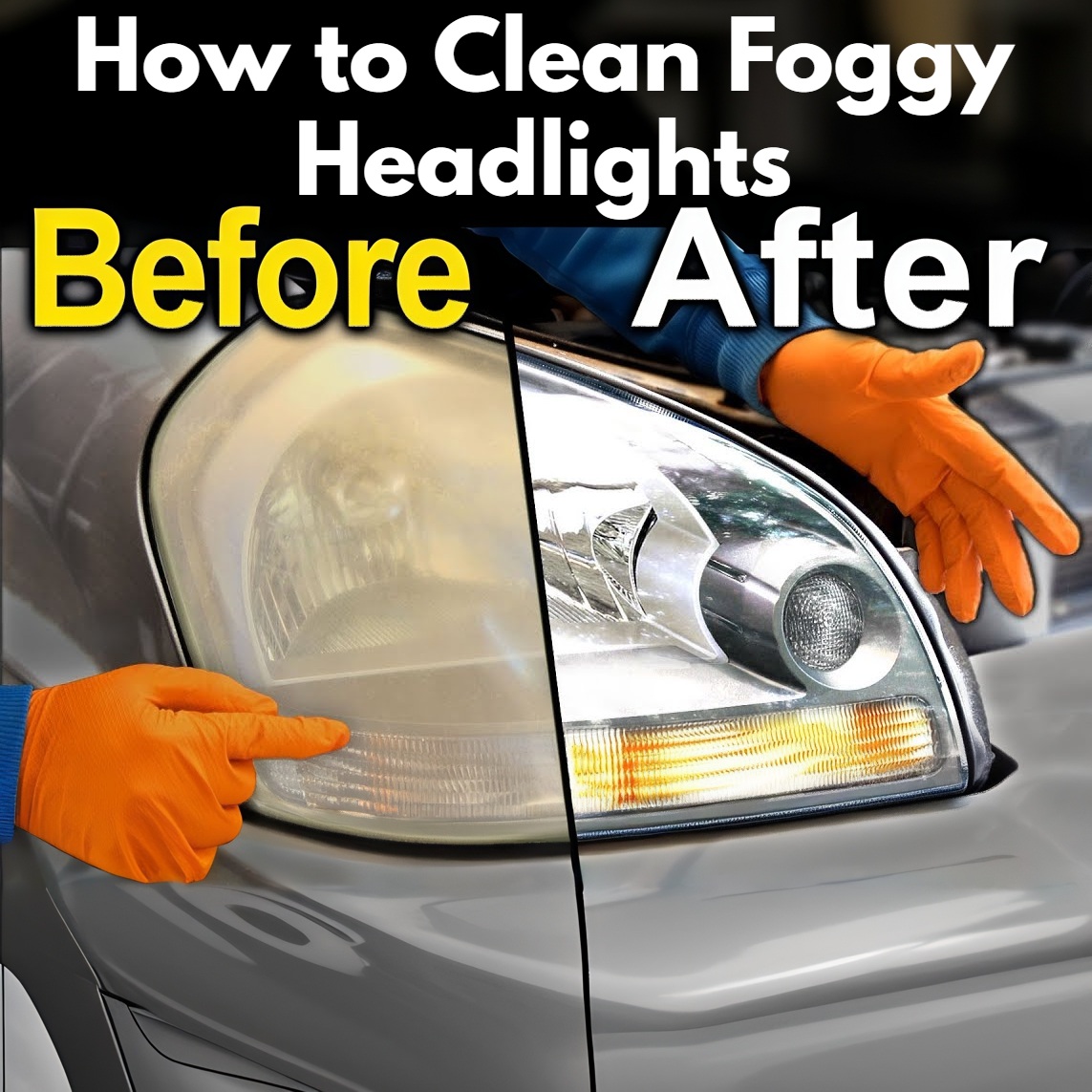 DIY Headlight Restoration: Clean Foggy Headlights - Blitsy