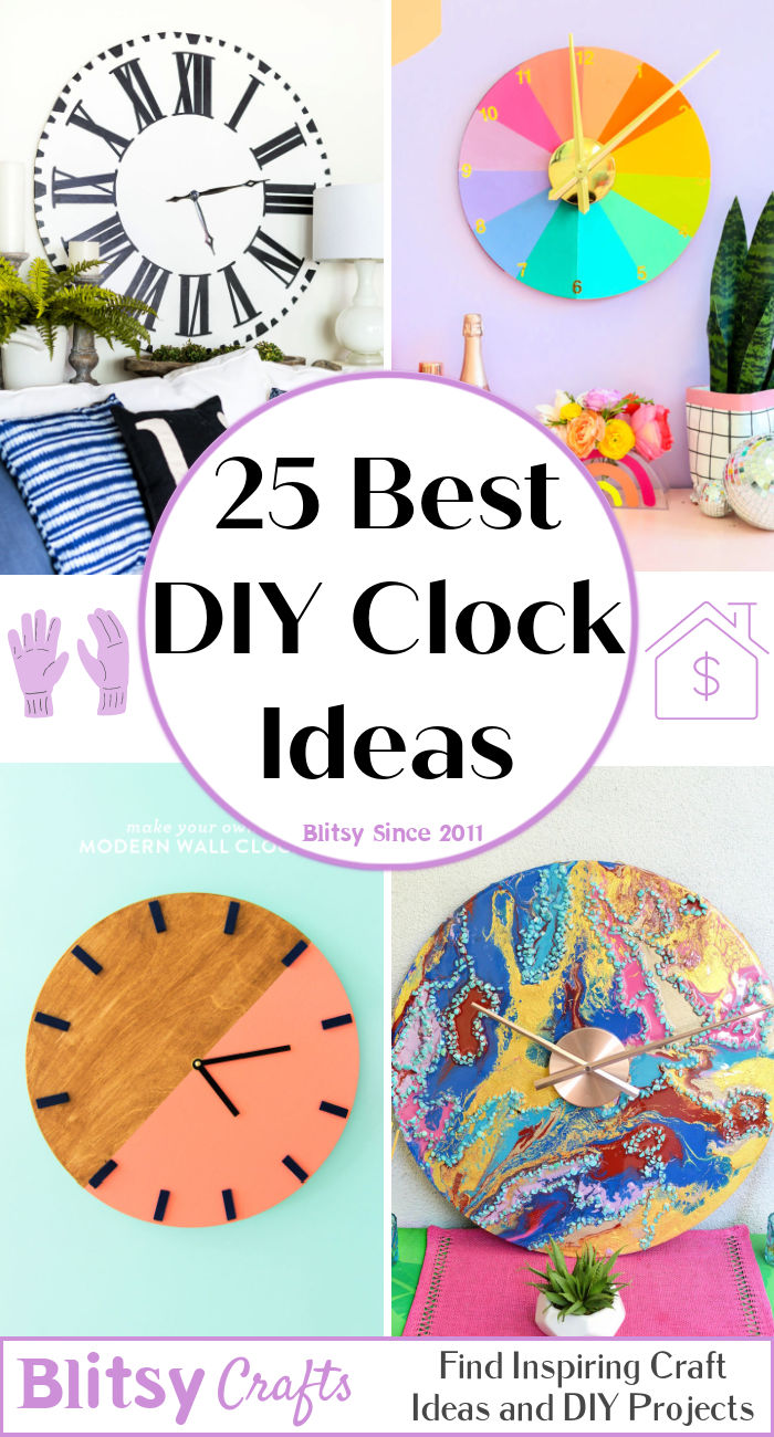 Make Your Own DIY Clocks - Blitsy