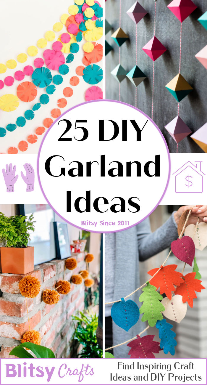 DIY Garland Ideas and Decor - Blitsy