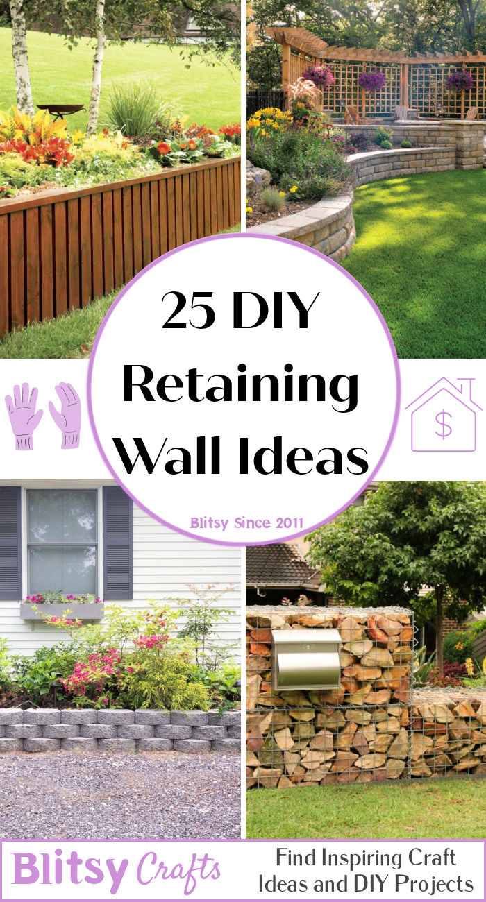 25 Practical Ideas to Build a DIY Retaining Wall - Blitsy