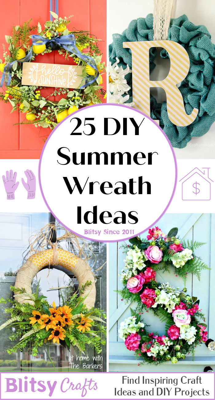 25 Simple DIY Summer Wreath Ideas - Blitsy