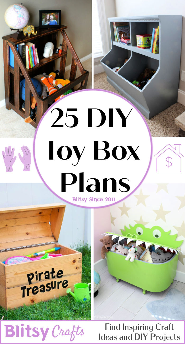 25 DIY Toy Box Plans To Organize Your Child's Toys - Blitsy