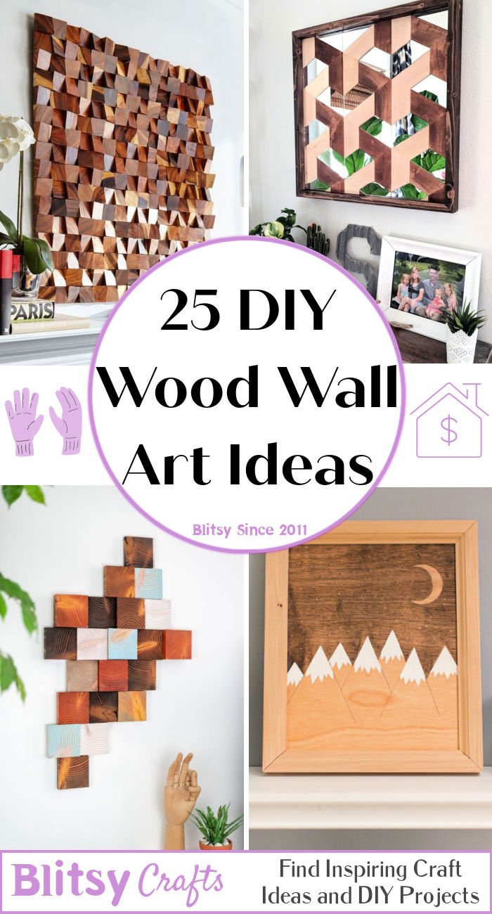 25 Creative DIY Wood Wall Art Ideas and Decor - Blitsy
