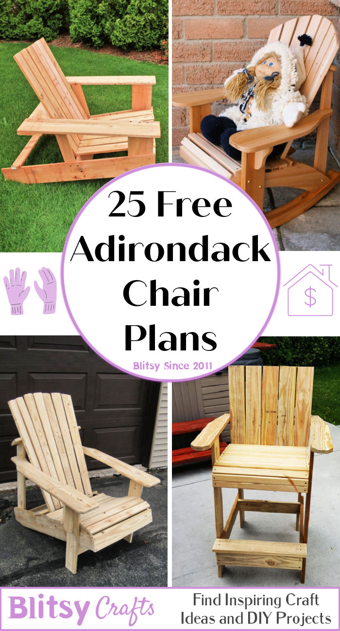 25 Free Adirondack Chair Plans to Build - Blitsy