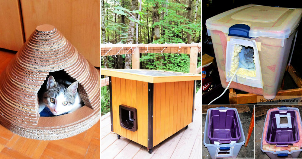 30 DIY Cat House Plans for Outdoor and Indoor - Blitsy