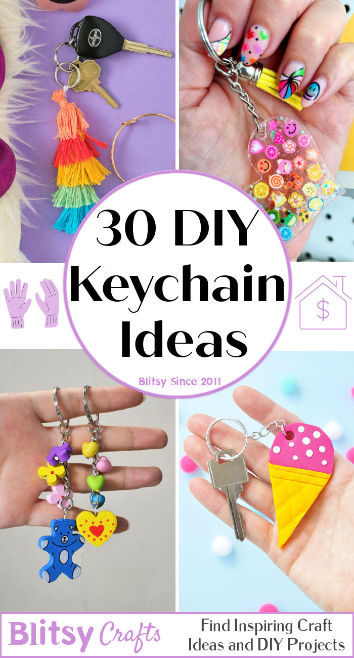 30 DIY Keychain Ideas to Gift or Sell - Blitsy
