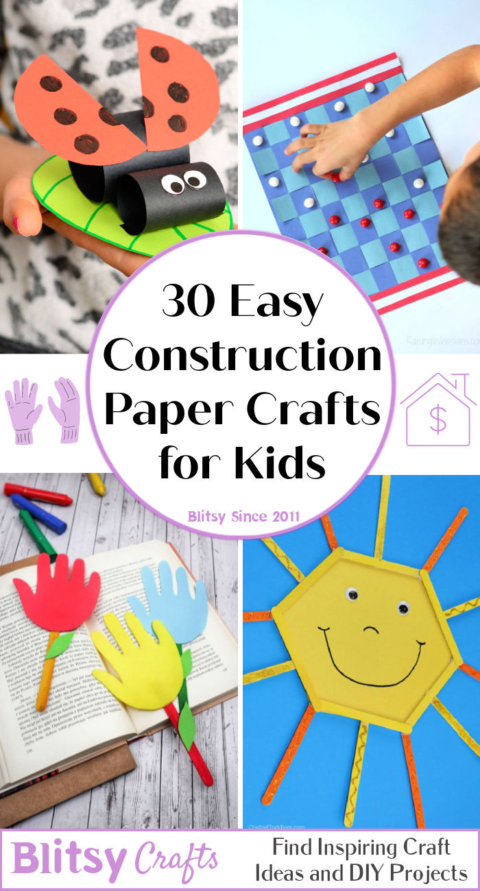 30 Amazing Construction Paper Crafts for Kids - Blitsy