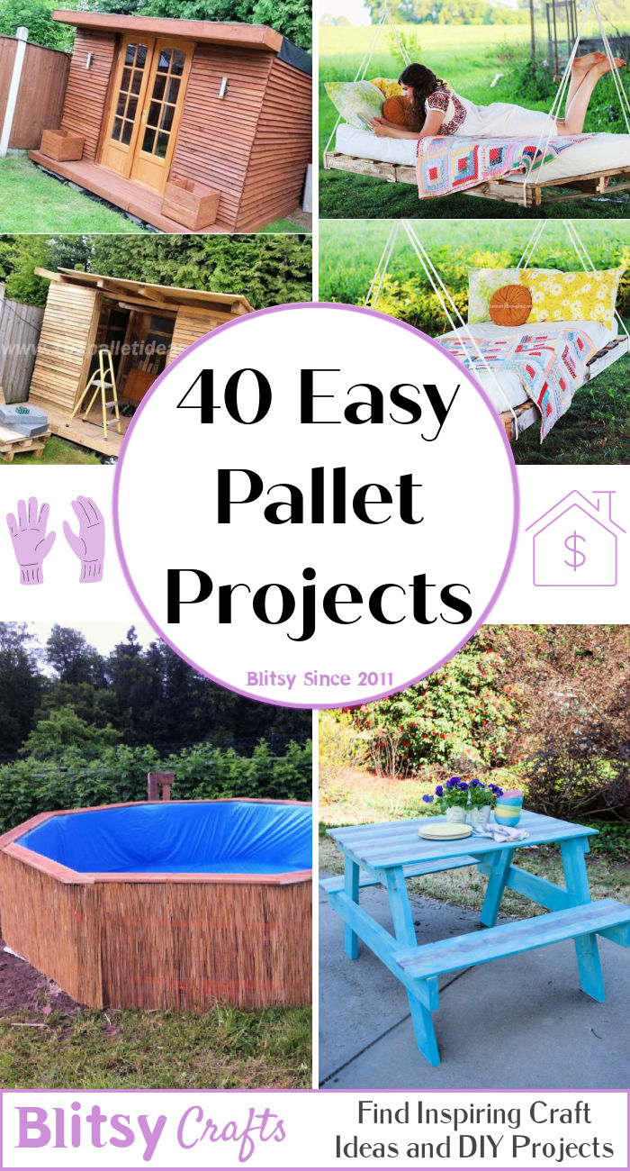 40 Easy DIY Pallet Projects with Detailed Constructions - Blitsy