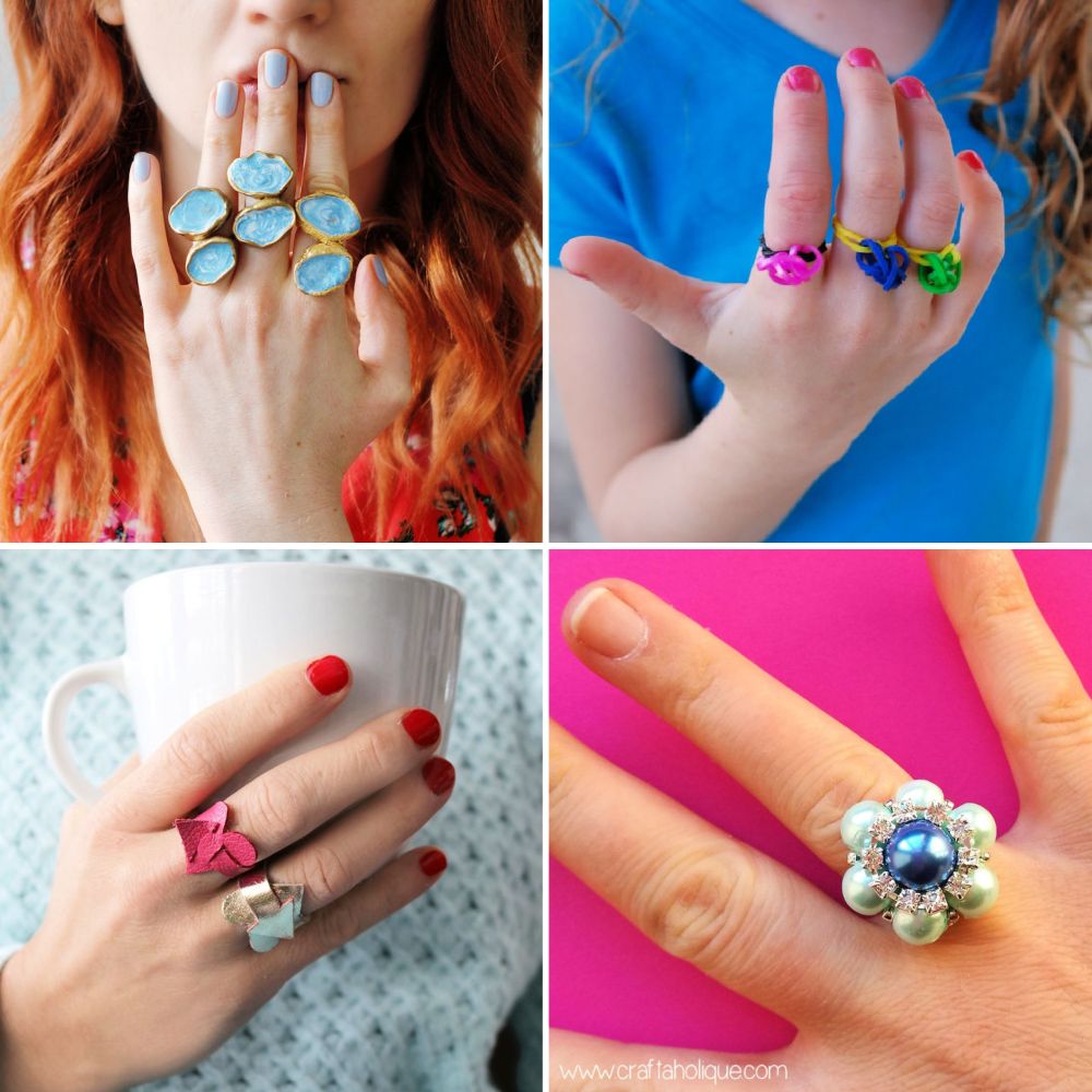 20 Creative DIY Ring Ideas to Make - Blitsy
