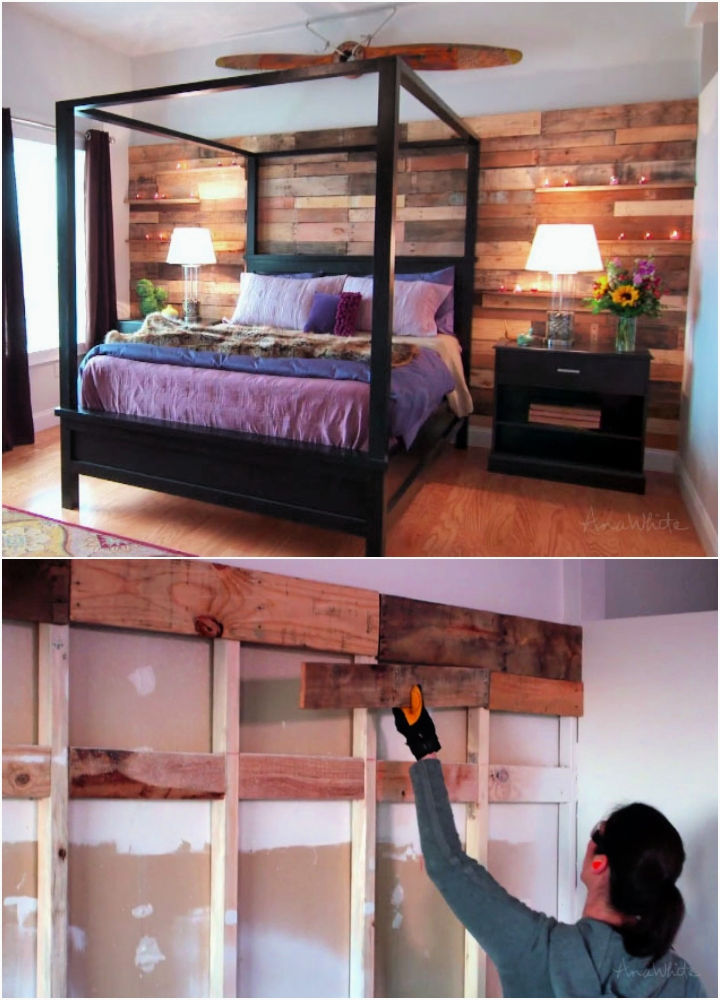 40 Cheap Pallet Wall Ideas That Are Easy To Install - Blitsy