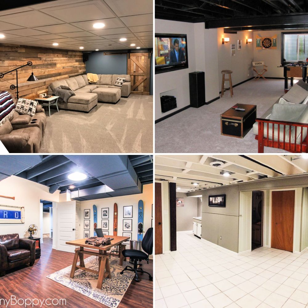 24 Creative Finished Basement Ideas and Designs - Blitsy