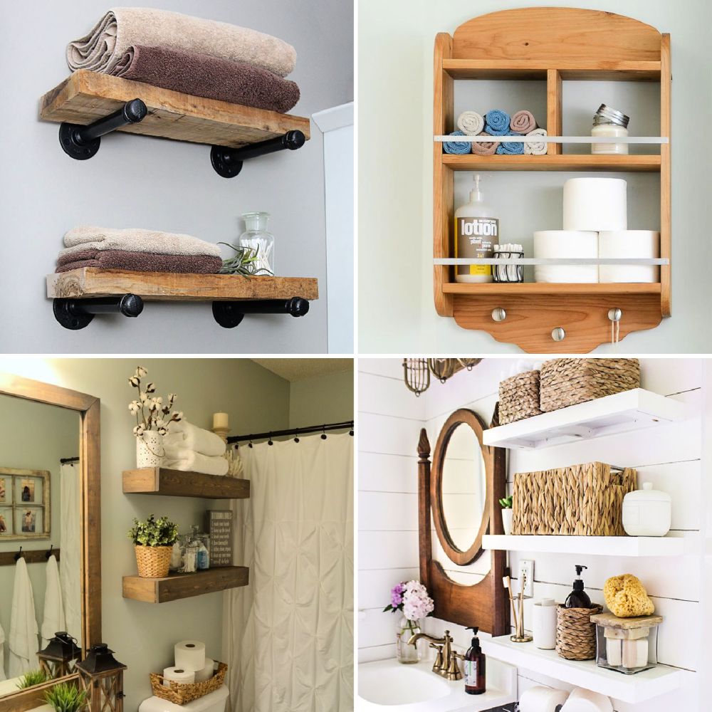DIY Bathroom Shelves (25 Ideas) - Blitsy