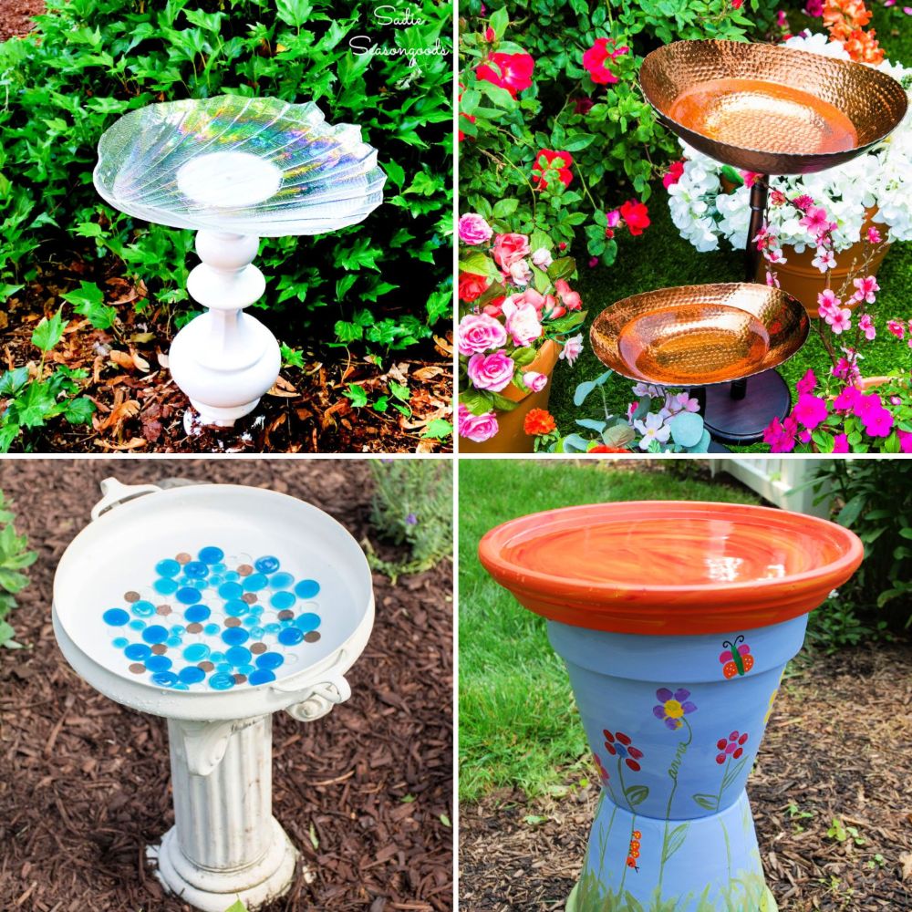 DIY Bird Bath (25 Ways to Make) - Blitsy