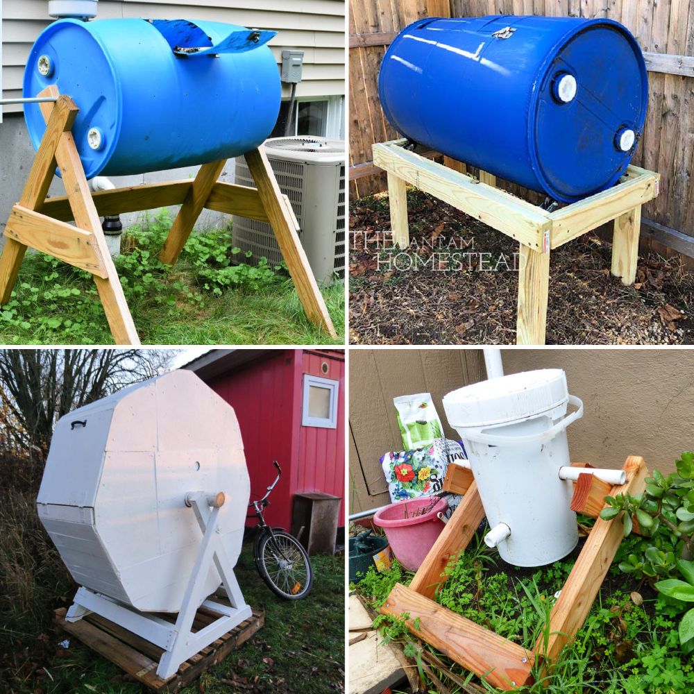 DIY Compost Tumbler for Eco-Friendly Waste Management - Blitsy