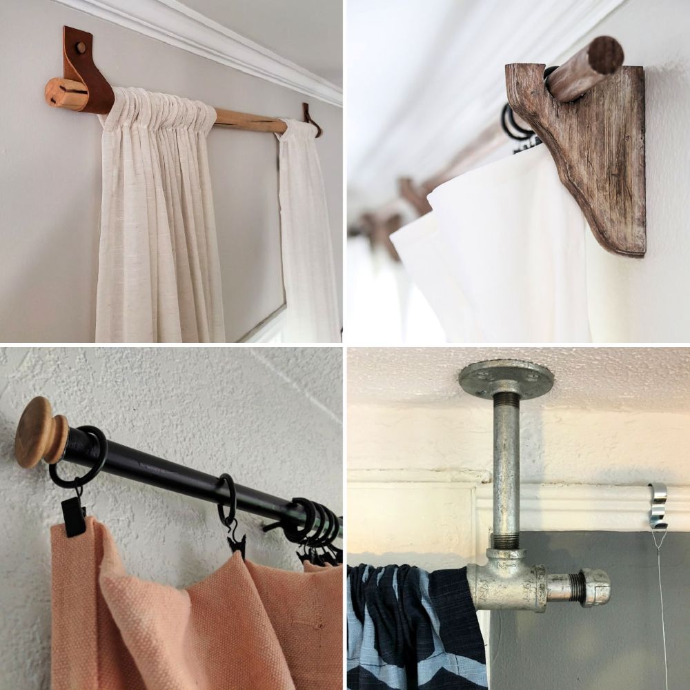DIY Curtain Rods (25 Ways) - Blitsy